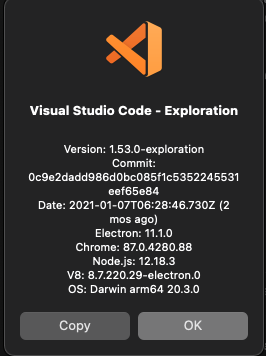 Unable to update VSCode Exploration to the march update. Its stuck at ...