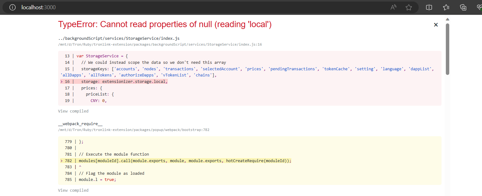 Compilation error · Issue #363 · TronLink/tronlink-extension · GitHub