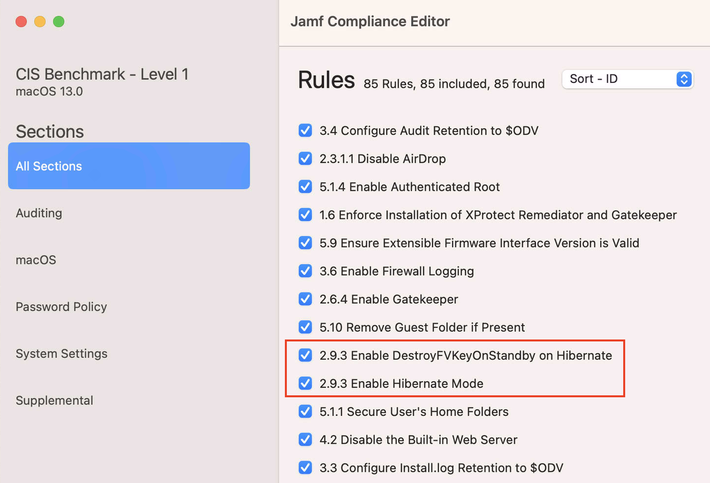 JCE CIS Level 1 Rules are showing 2.9.3 (Level 2) · Issue #198 · usnistgov/macos_security · GitHub