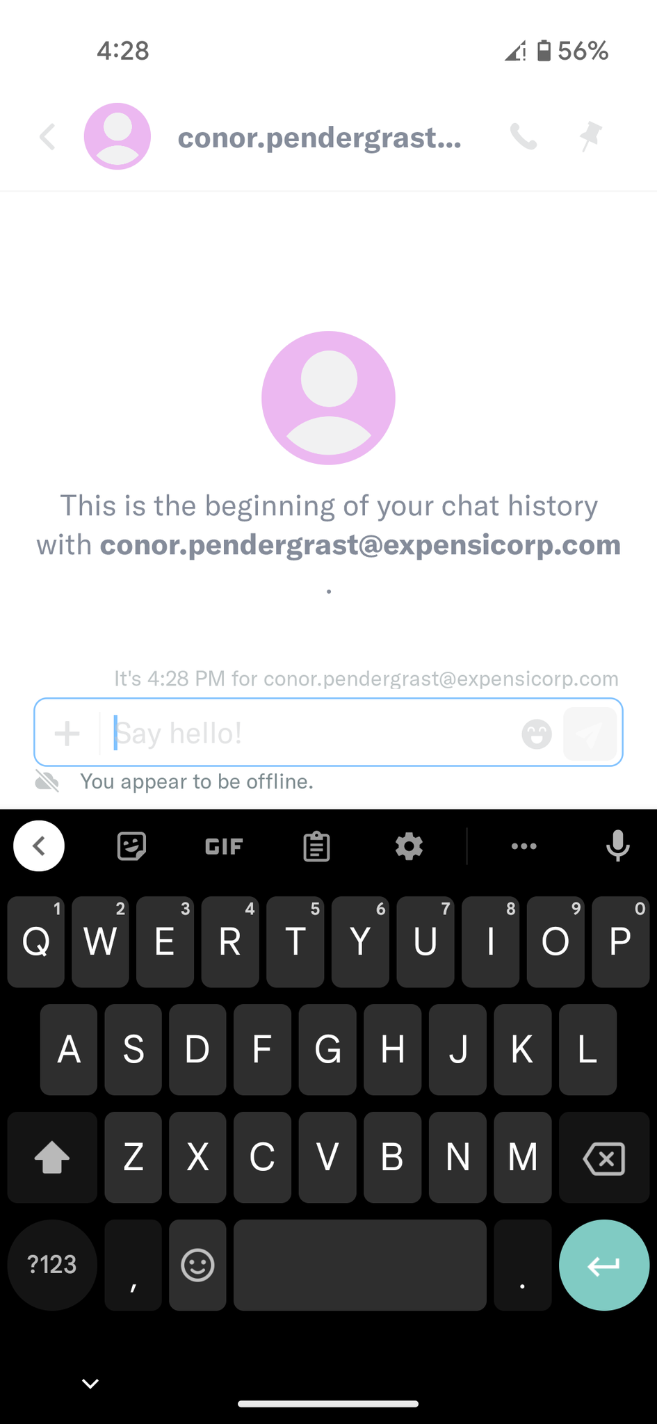[$250] Unable to create a chat when offline from search page reported by @Puneet-here · Issue ...
