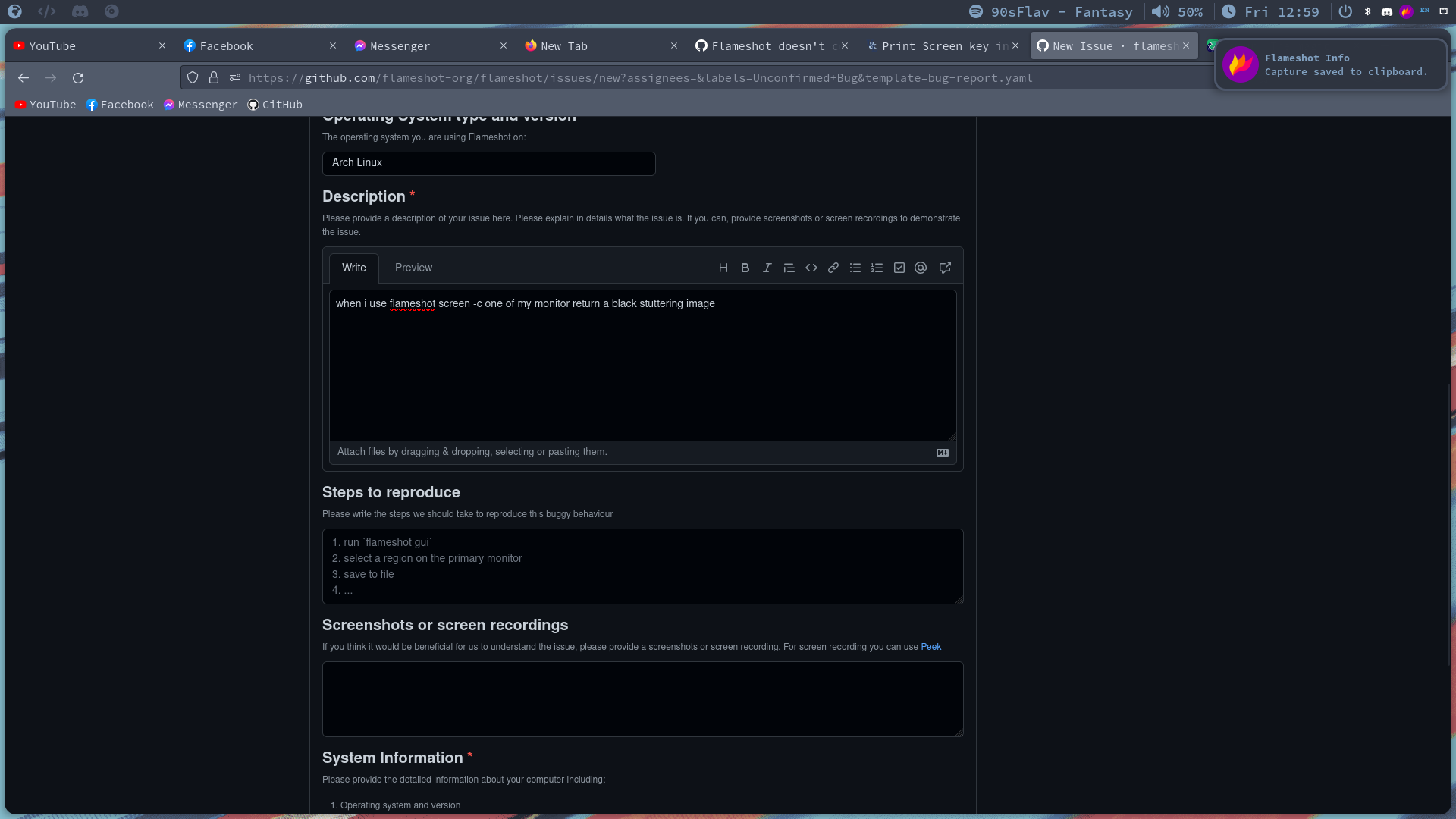 flameshot screen -c bug on dual monitor (X11) · Issue #2815 · flameshot-org/flameshot · GitHub