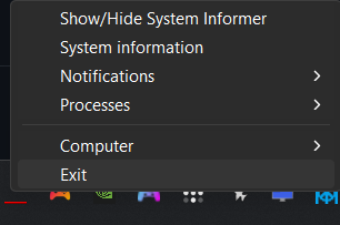 Process Hacker System Tray Icon not Functional · Issue #1443 · winsiderss/systeminformer · GitHub