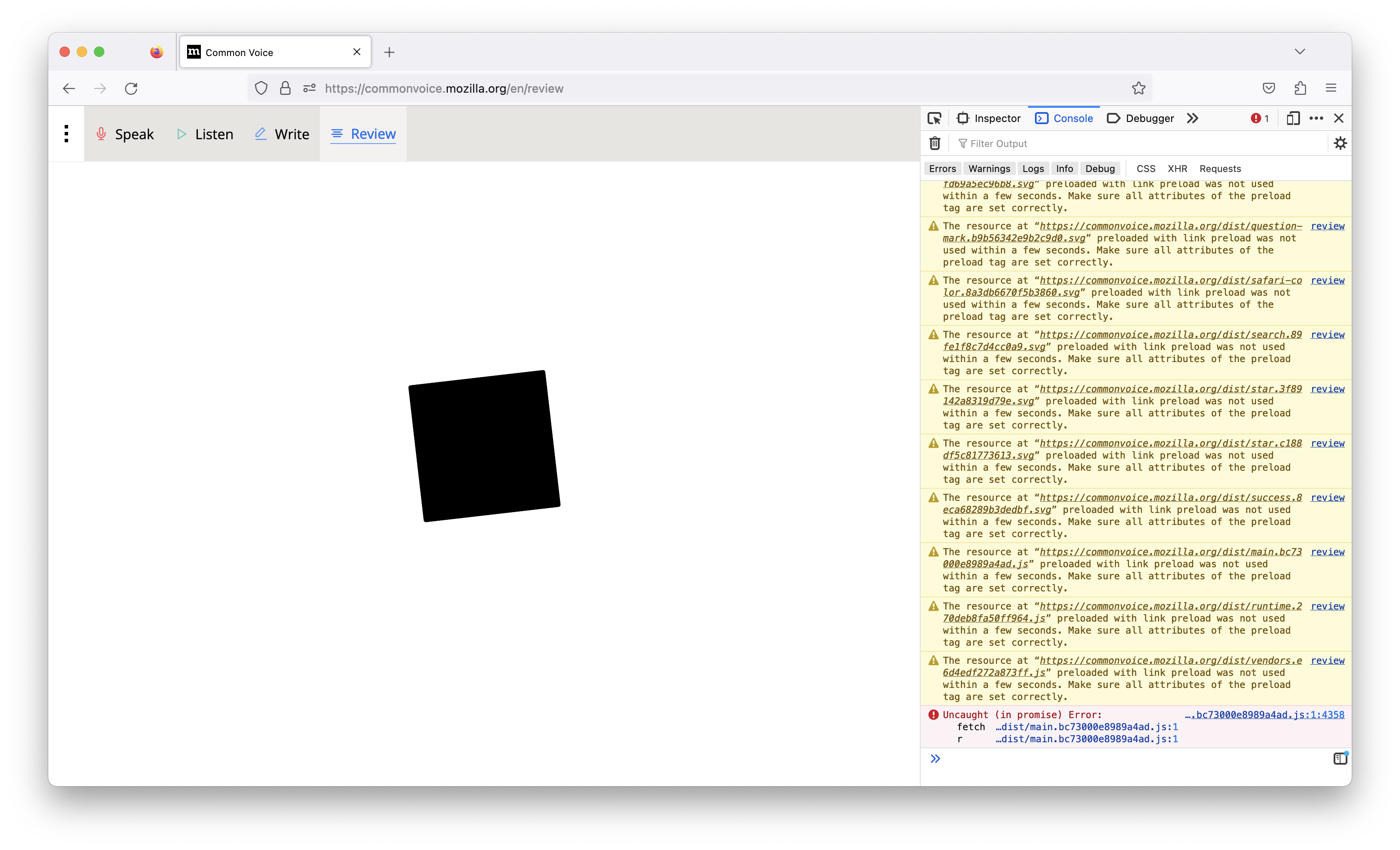 [BUG] REVIEW does not load · Issue #4160 · common-voice/common-voice · GitHub