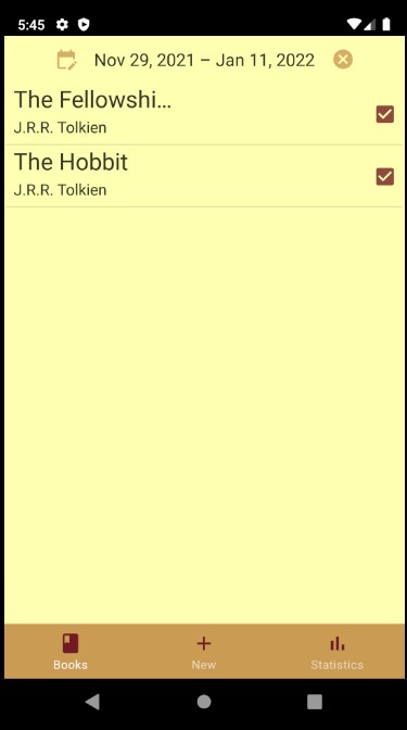GitHub - piogru/BookTracker: Android app for tracking read books