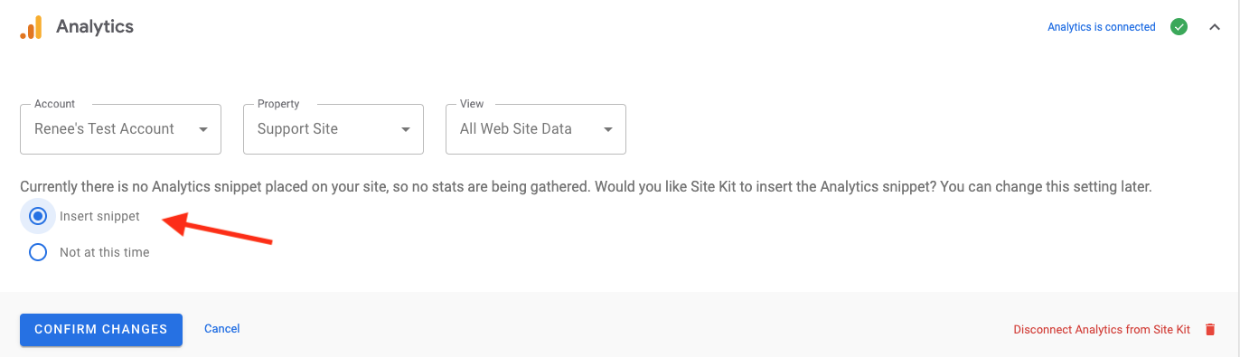 Site Kit not inserting Analytics code into header · Issue #707 · google/site-kit-wp · GitHub