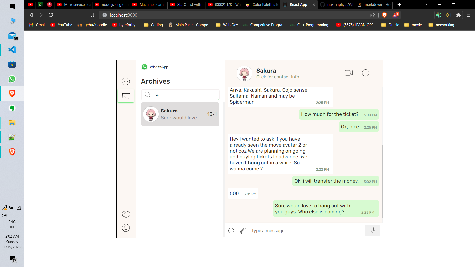 GitHub - ritikthapliyal/WhatsApp-frontend-: What's app clone using React and Redux. Frontend only.