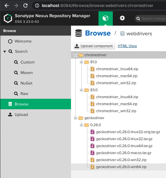Question: is Nexus raw-repo compatible with WebDriverManager? · Issue #481 · bonigarcia ...