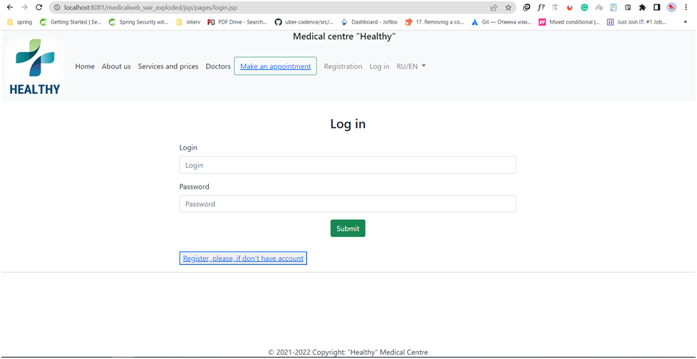 GitHub - Ekaterina-Rudenko/medicalweb