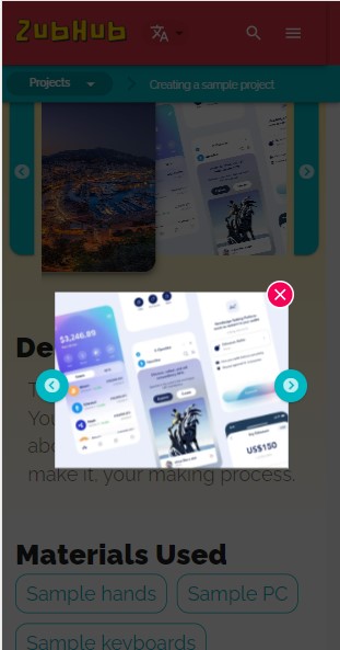 Navigation buttons on the caraousel images. · Issue #435 · unstructuredstudio/zubhub · GitHub