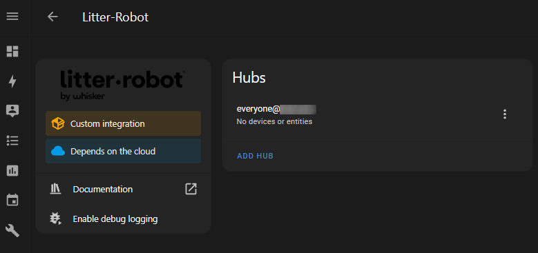 Litter-Robot integration not providing entities anymore after adding integration · Issue #98895 ...