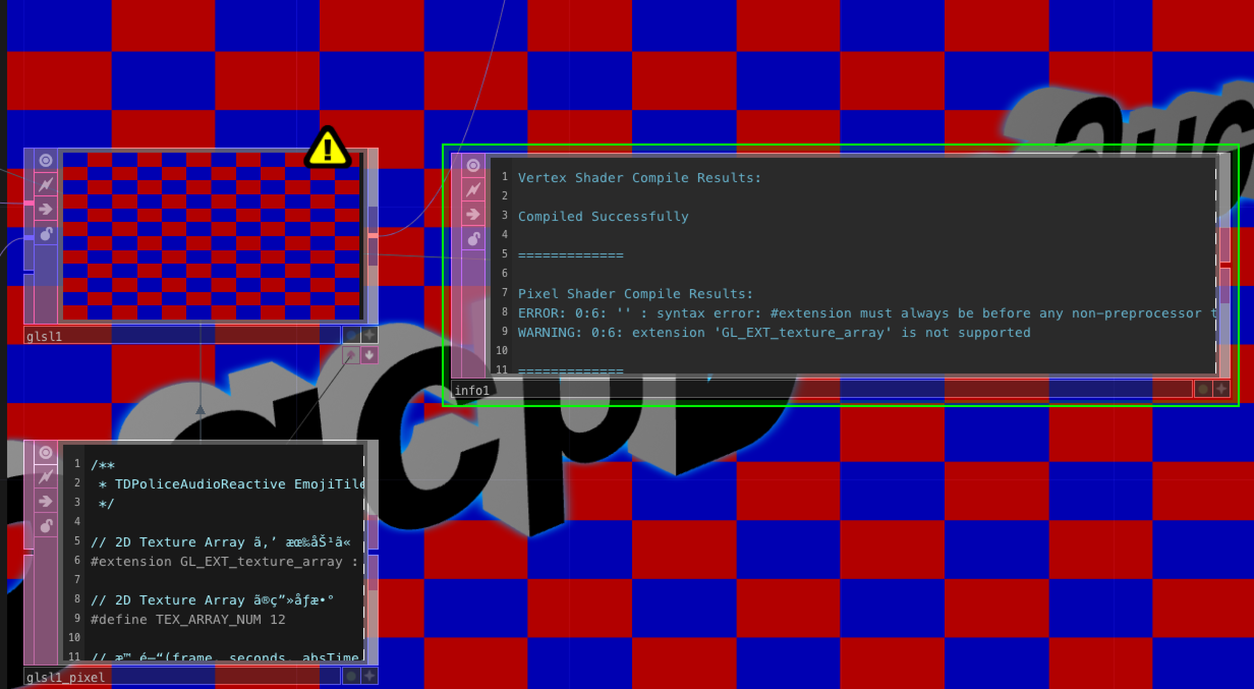 macOS GLSL compiler stricter than Windows · Issue #3 · hiroakioishi/TDPoliceAudioReactive · GitHub