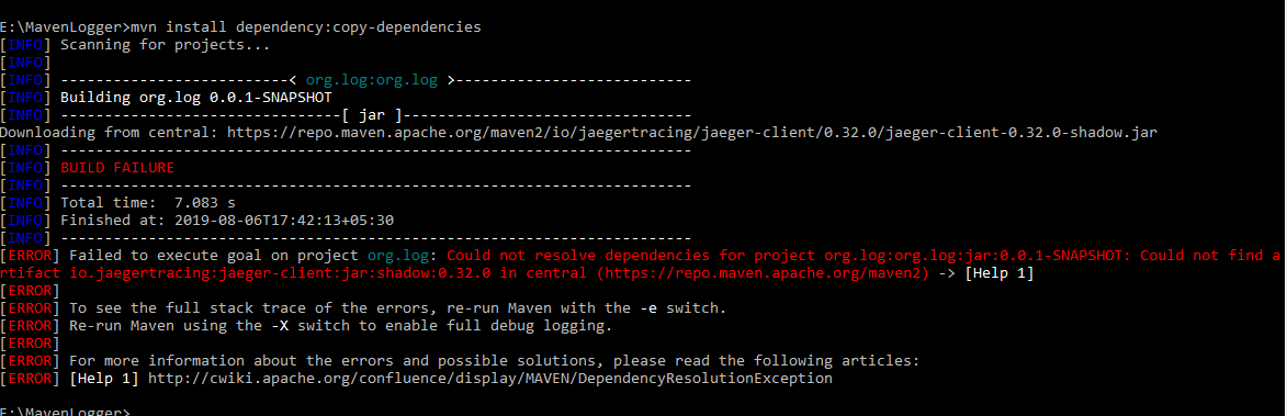 Exception in thread "jaeger.RemoteReporter-QueueProcessor" java.lang.NoSuchMethodError: io ...