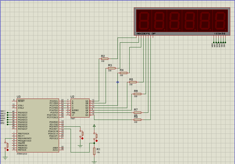 Github Halaashraf Stopwatch Stop Watch Using Atmega32 Timer1 Ctc Six 7 Segments Using