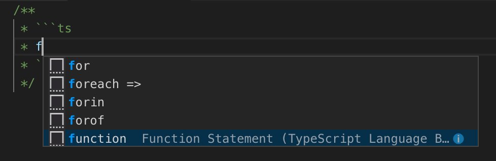 Sample Code Input In Tsdoc · Issue 64779 · Microsoftvscode · Github