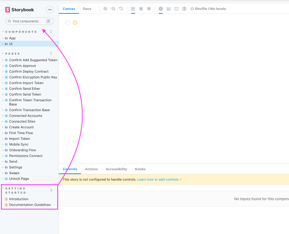 Move Getting Started Section To Top In Storybook · Issue 12551 · Metamaskmetamask Extension 