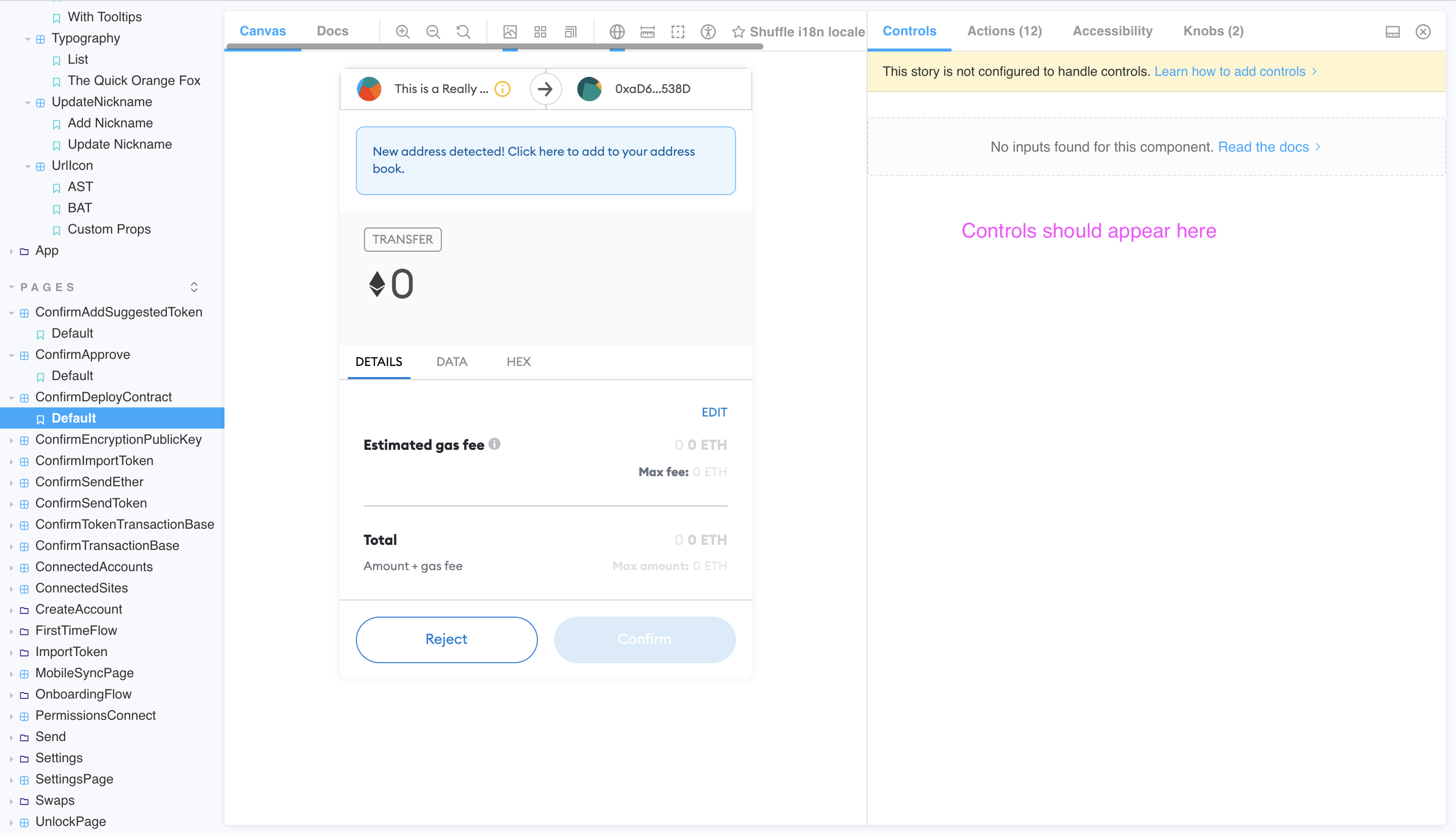 ConfirmDeployContract story: convert knobs and actions to controls ...