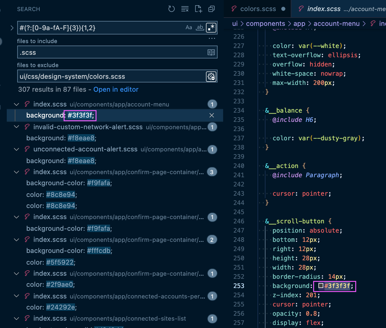 Update static hex values to design system css variables · Issue #13247 · MetaMask/metamask ...