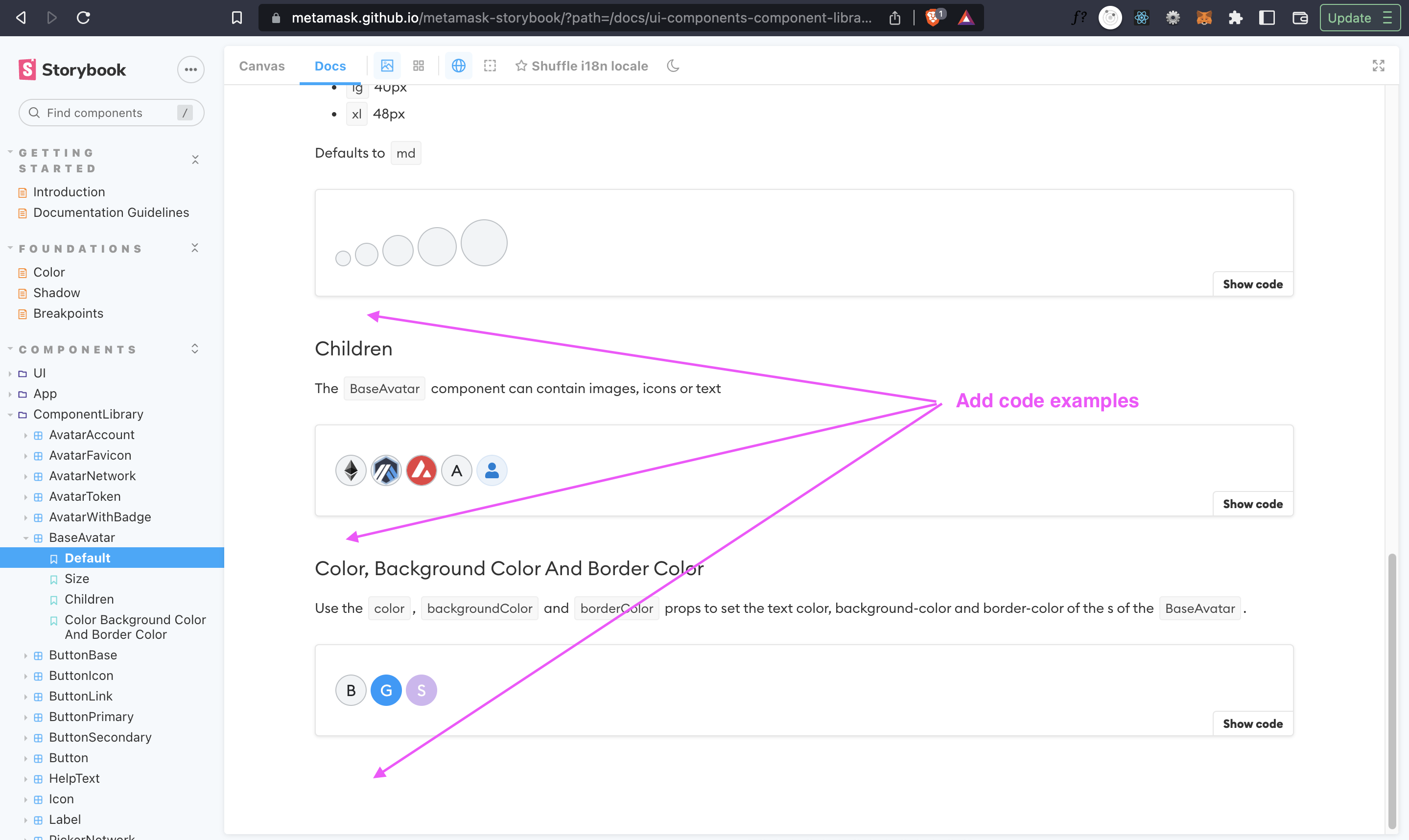 🧹 [UI House Keeping] AvatarBase · Issue #16190 · MetaMask/metamask ...