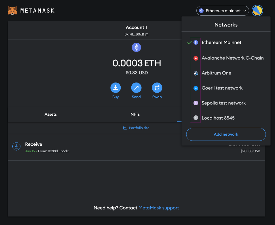 Update the network menu selector · Issue #16679 · MetaMask/metamask-extension · GitHub