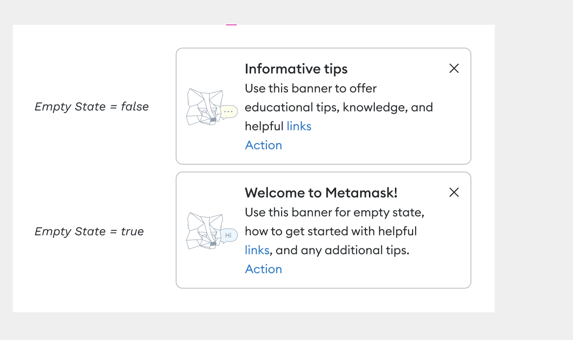 [Mobile] Create component: BannerTip · Issue #5665 · MetaMask/metamask-mobile · GitHub