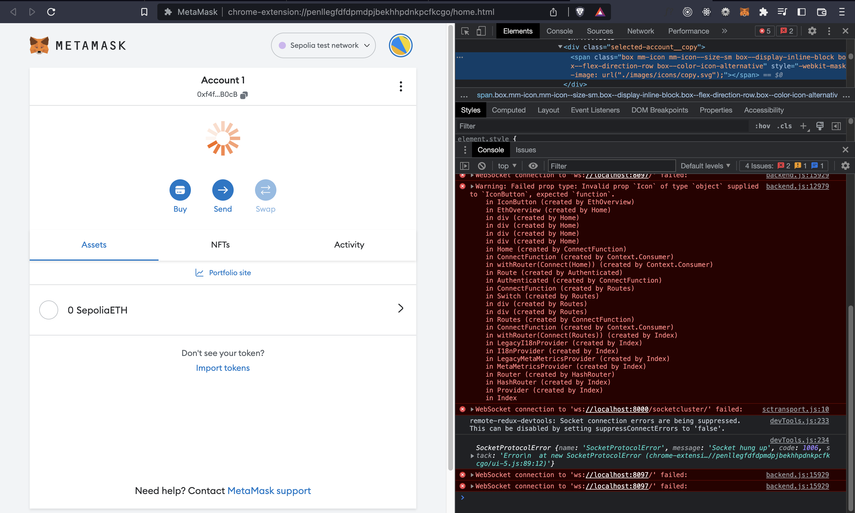 PropType error on IconButton · Issue #17789 · MetaMask/metamask-extension · GitHub