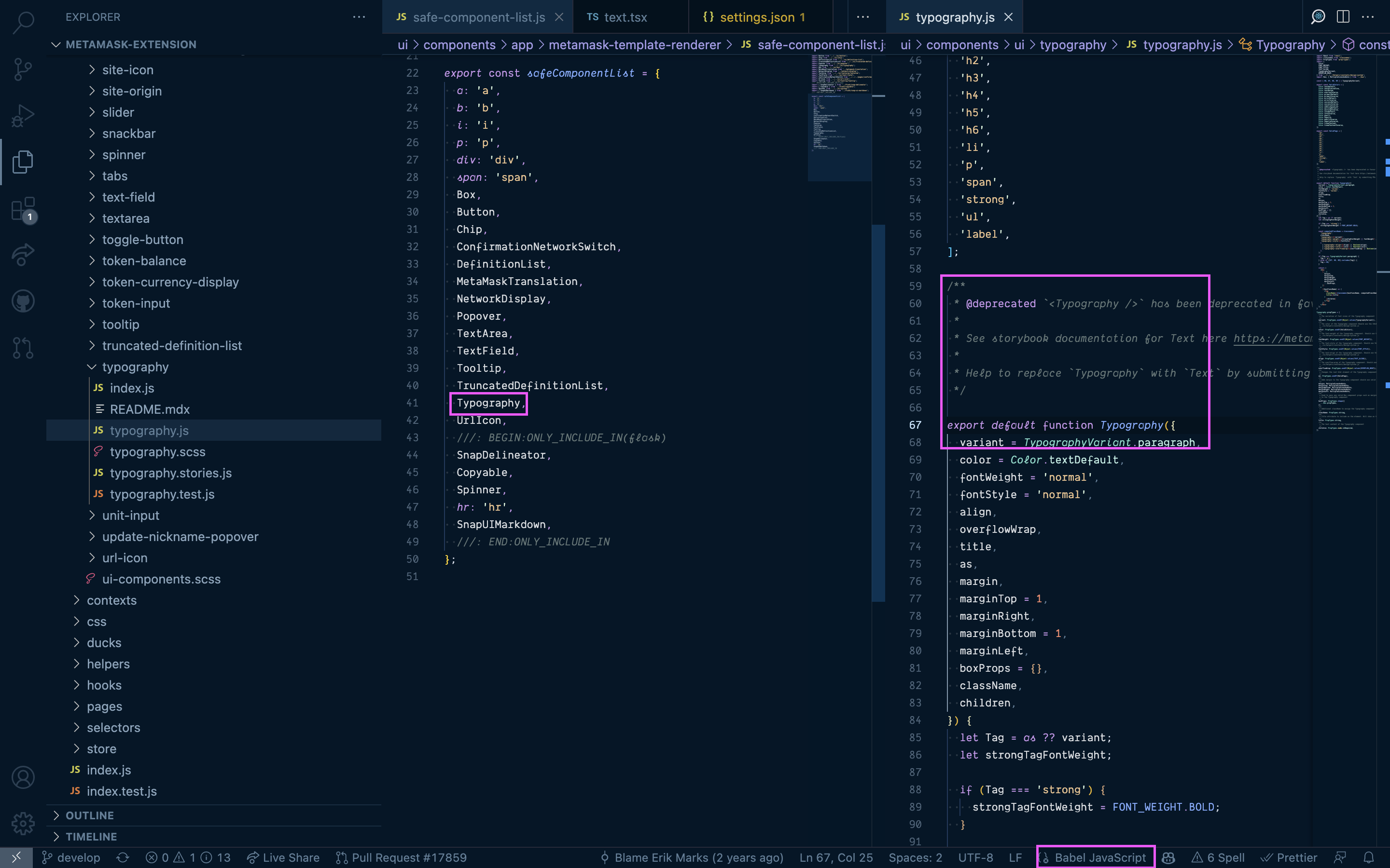 Add deprecation eslint rule so deprecated components aren't allowed · Issue #17550 · MetaMask ...