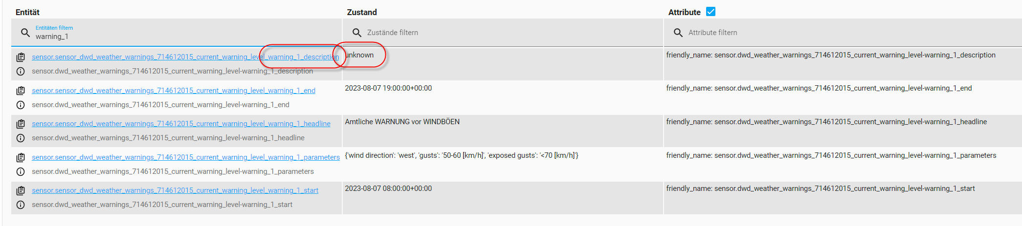content of dwd_weather_warnings sensors attribute "warning_x_description" unknown · Issue #97928 ...