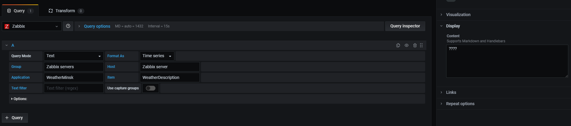 return last text from query · Issue #7 · VolkovLabs/volkovlabs-dynamictext-panel · GitHub