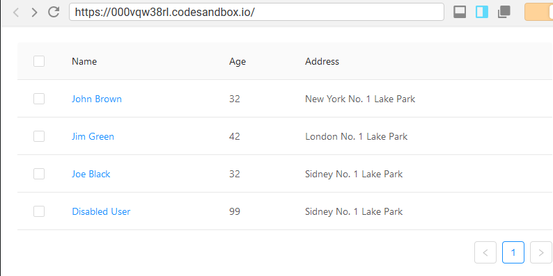 Table header is rendered with Segoe UI Semibold on Chrome browser ...