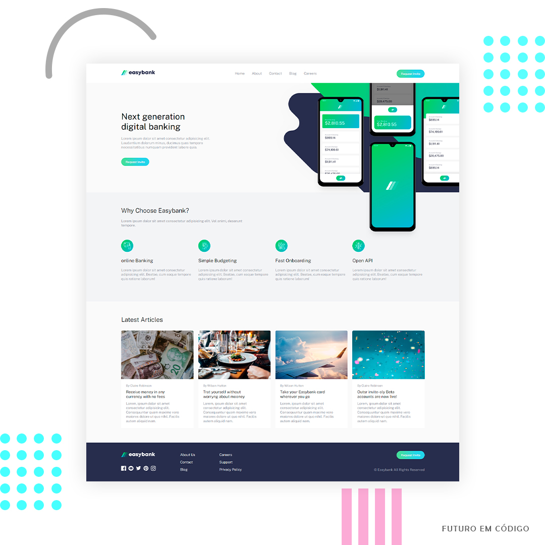 GitHub - Wellingtonoficial/easyBank: Projeto - Desafio da plataforma 'Frontend Mentor'!