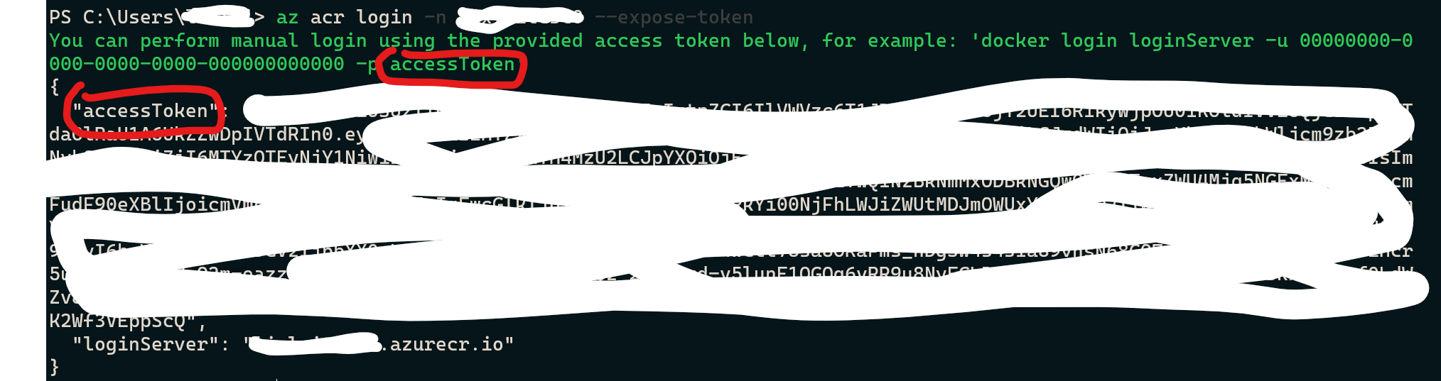 [ACR] The token returned by `az acr login --expose-token` is a refresh token instead of an ...