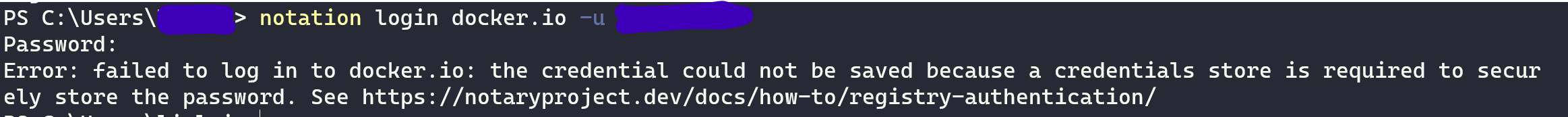 `notation login` fails to detect existing credentials for `docker.io` · Issue #697 ...