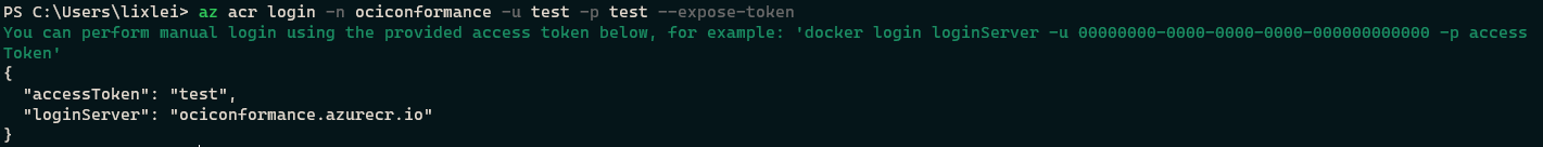 `az acr login --expose-token` should throw error if username or password is specified · Issue ...