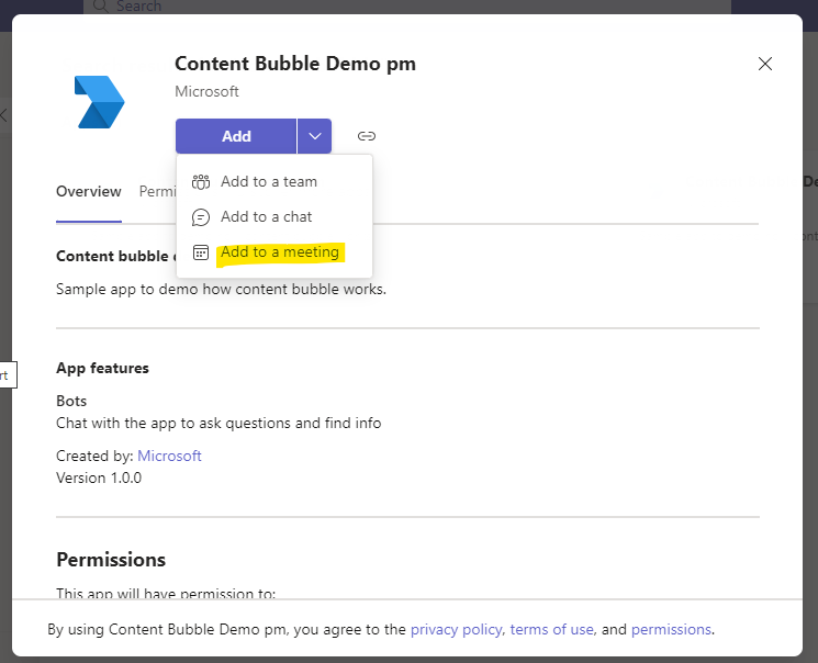 Live Surveys To Teams During Meetings Using Bot Framework · Issue 7191 · Microsoftdocs Msteams