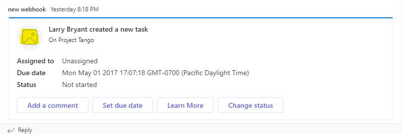 Activityimage Is Broken In Example Of Connector Message · Issue 8935 · Microsoftdocsmsteams