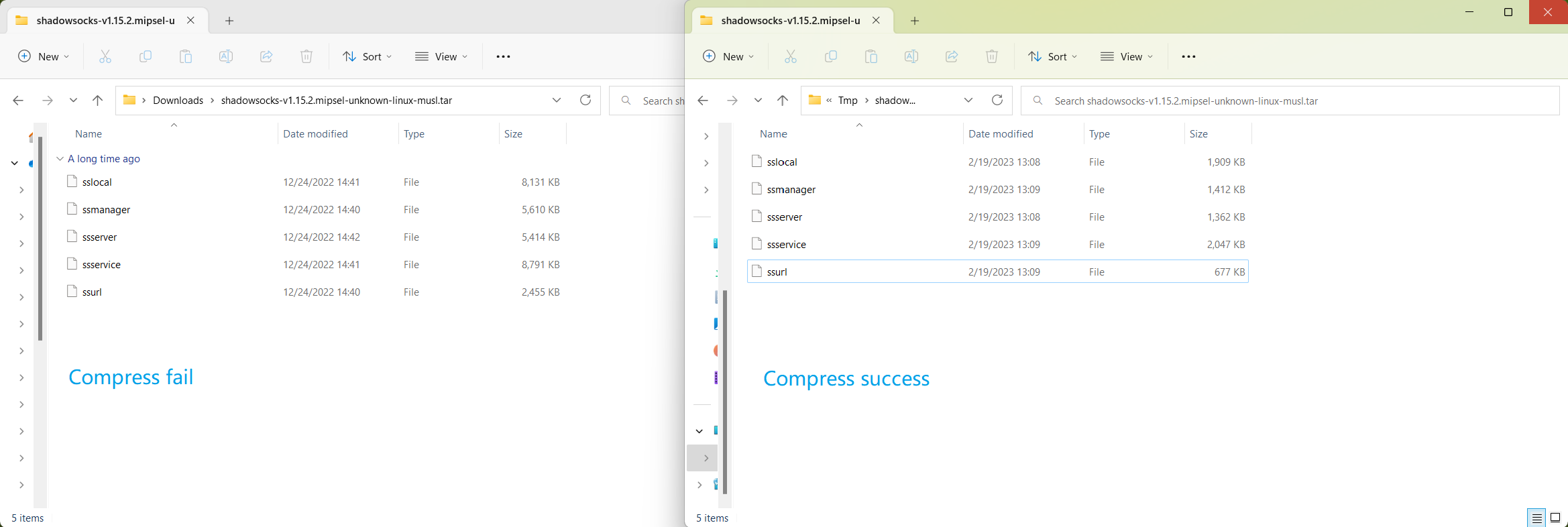 Upx Compression Issue In Current V1 15 2 Release · Issue 1120 · Shadowsocks Shadowsocks Rust