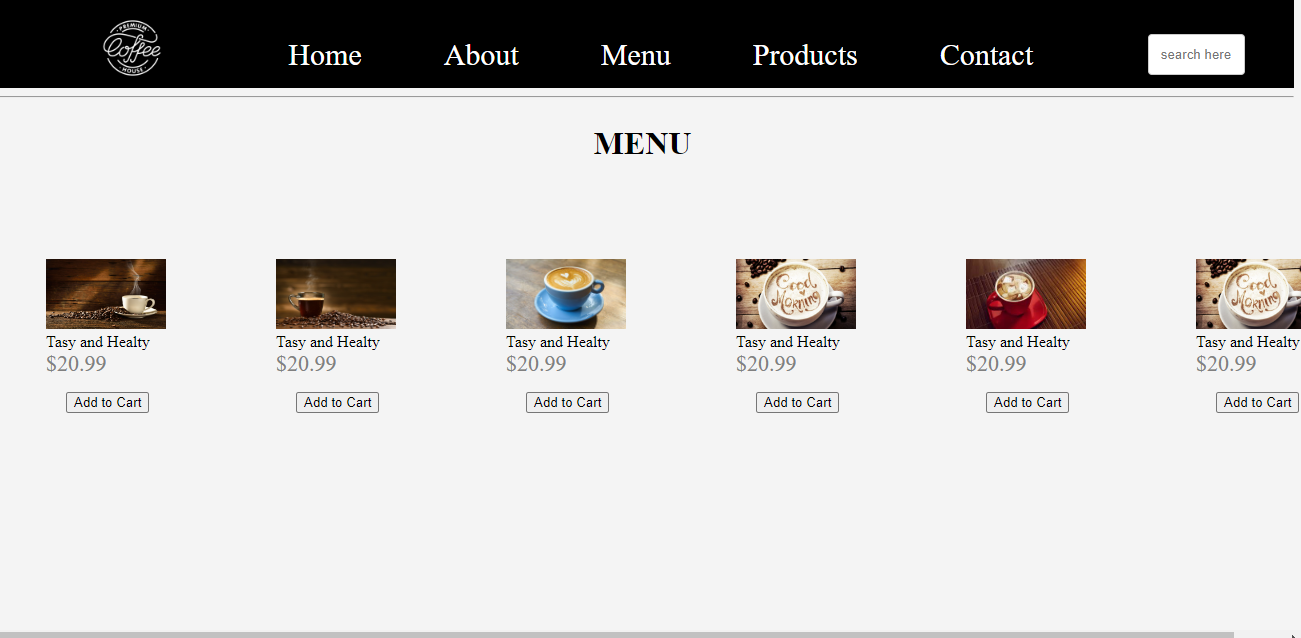 GitHub - Kajal937/Coffee-Shop-Website: Developed a Coffee Shop Website ...