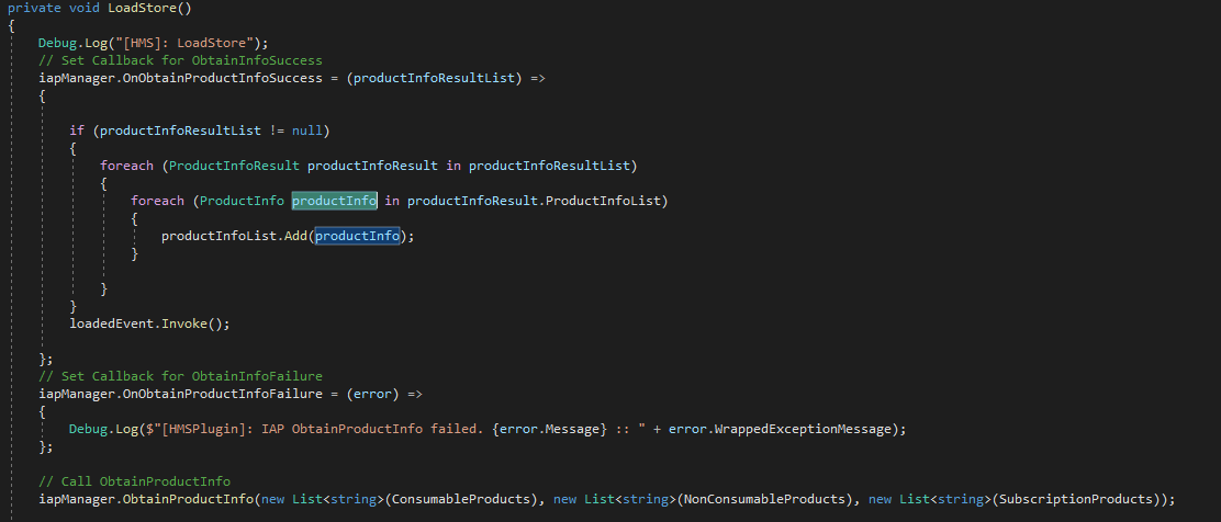 productInfo is null error code: 60001 · Issue #44 · EvilMindDevs/hms-unity-plugin · GitHub