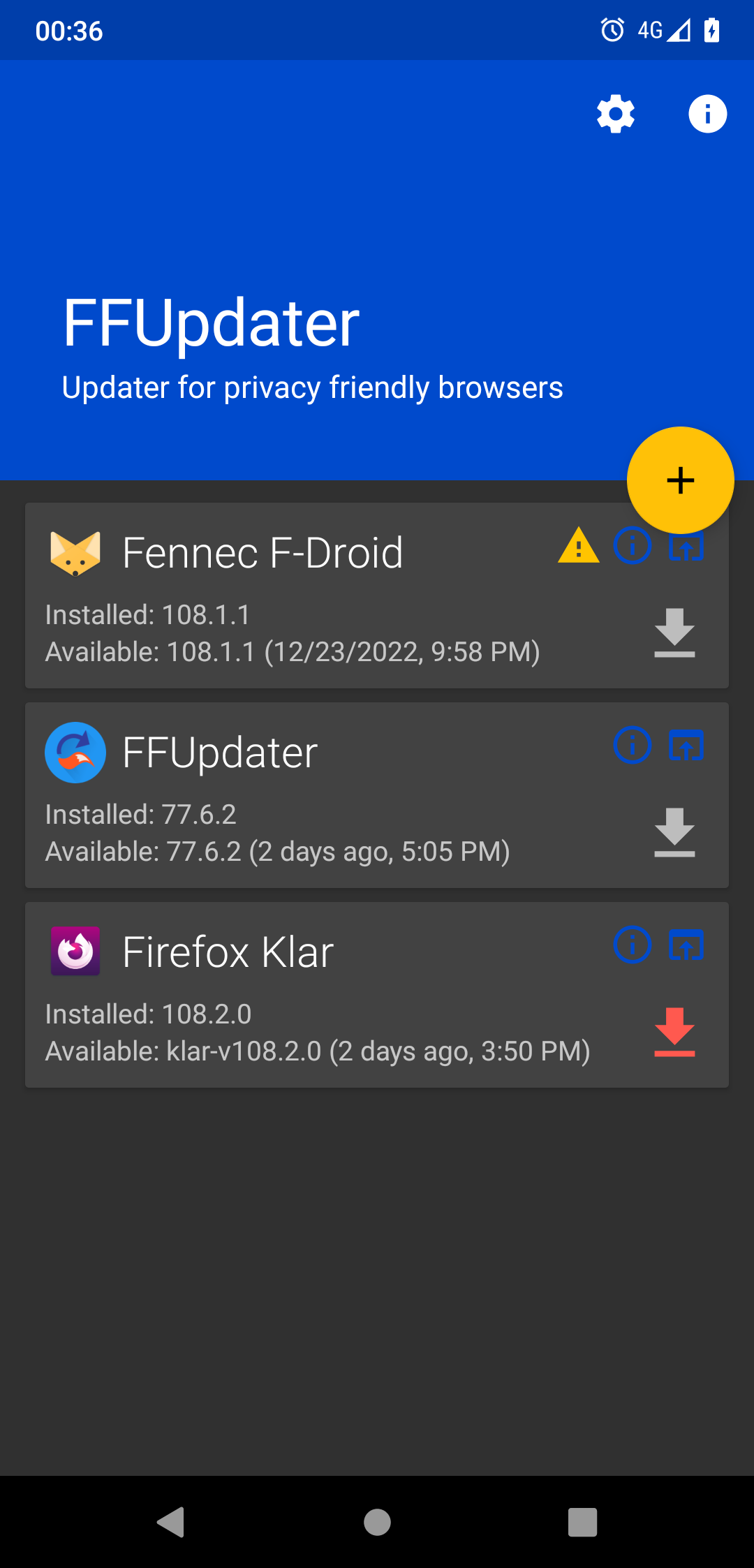 Bug in Firefox Klar version check · Issue #307 · Tobi823/ffupdater · GitHub