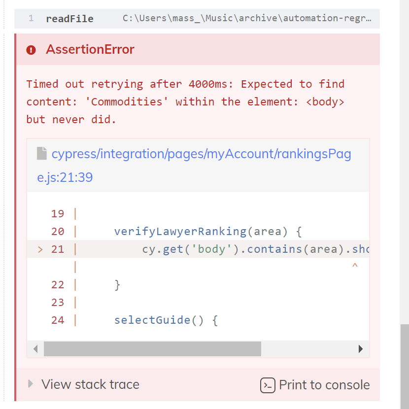 Version 10.6.0 no longer shows code link and snippet on error in ...