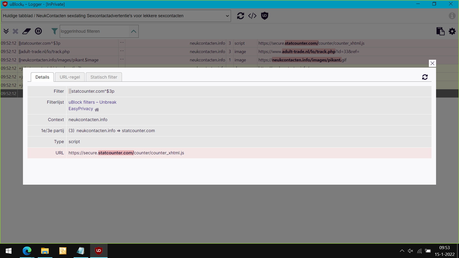 Double rule `statcounter.com` · Issue #11321 · uBlockOrigin/uAssets · GitHub