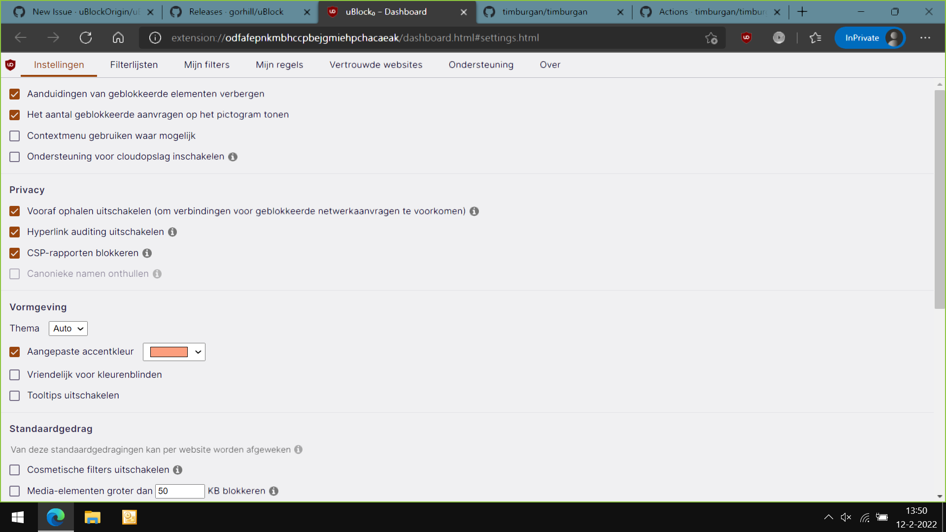 Bug with `Custom accent color` · Issue #1979 · uBlockOrigin/uBlock-issues · GitHub