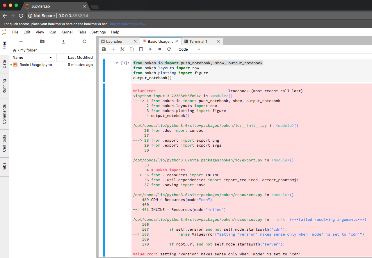 Valueerror Setting Version Makes Sense Only When Mode Is Set To Cdn · Issue 30 · Bokeh 
