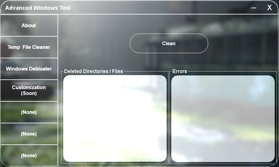 GitHub - Gorkido/Advanced-Windows-Tool: A C# application where you can ...