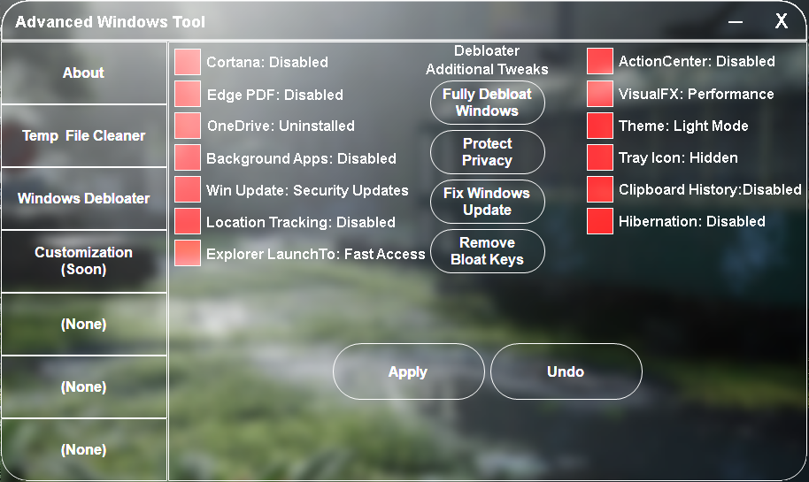 GitHub - Gorkido/Advanced-Windows-Tool: A C# application where you can ...