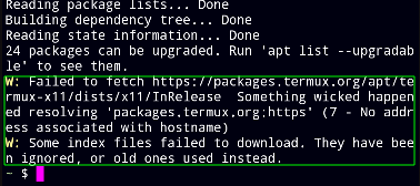 [Bug]: Can't install x11-repo's packages · Issue #2636 · termux/termux-app · GitHub