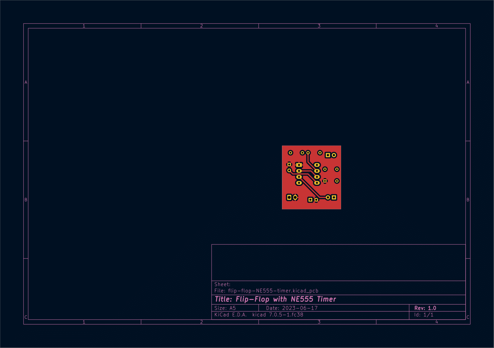 GitHub - anilv8/flip-flop-with-N555-timer: PCB of Flip-Flop circuitwith NE555 Timer using KiCad