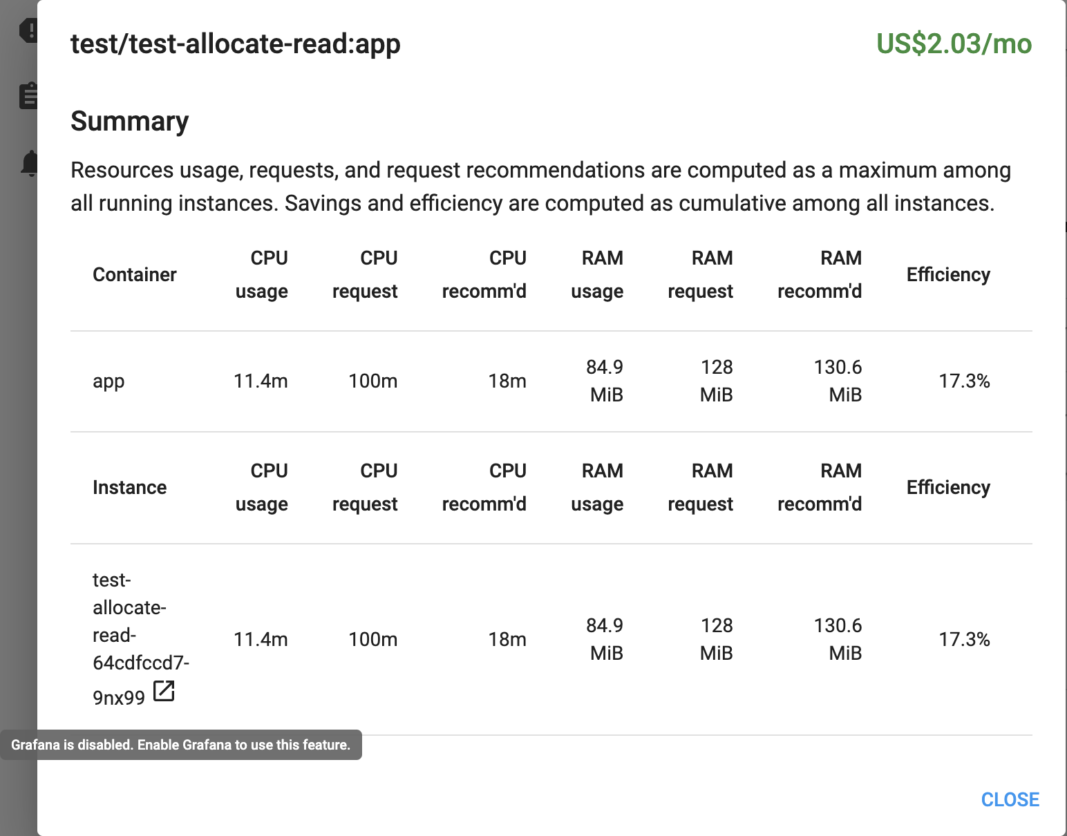 Link to Grafana is Not Working · Issue #1651 · kubecost/cost-analyzer ...