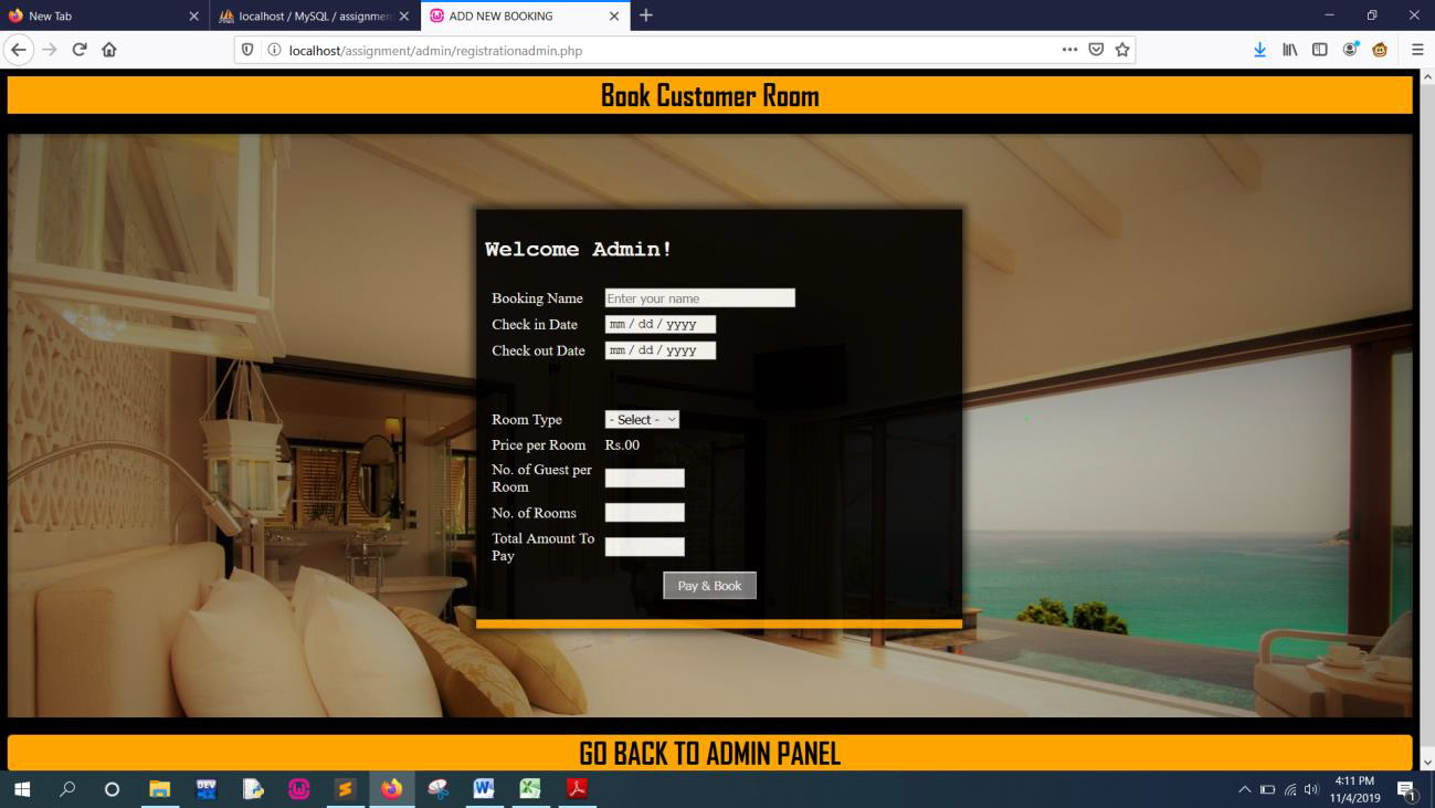 GitHub - sakinab12/Hotel-Management-System: This project aims at ...