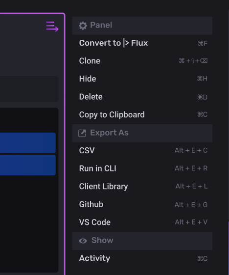 Panel Menu and Submenu · Issue #624 · influxdata/clockface · GitHub